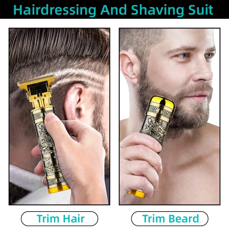 Dragon Design Type-c Usb Charging Cordless Trimmer & Shaver Hair ...