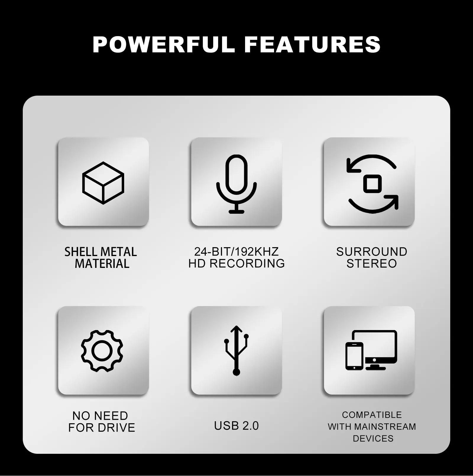 R-24 New Style 24bit/192khz Xlr Audio Interface 48v Power High Quality ...