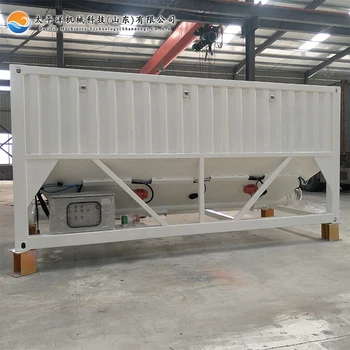 Horizontal Container Type Storage Cement Silos With Screw Conveyor For ...