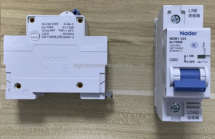 Nader NDB1-125-C100A Circuit Breaker - Reliable Electrical Isolation