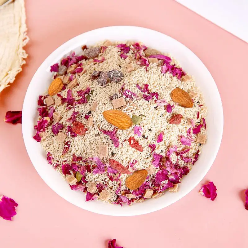 For Women 400gram Xylitol Lotus Root Starch With Rose Nuts Soup Qiya ...