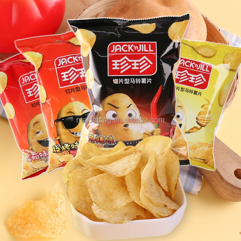 Wholesale Chinese 75g Tomato Spicy Flavor Crispy Potato Chips Asian ...