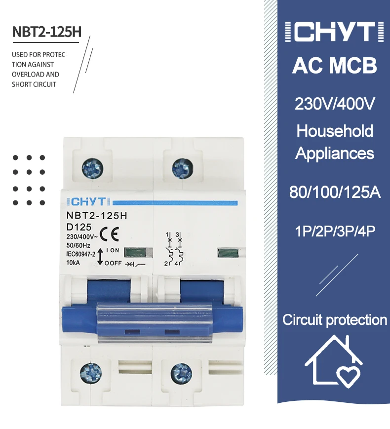 2024 New Shunt Trip Mcb Single Phase 100amp Miniature Ac Circuit ...