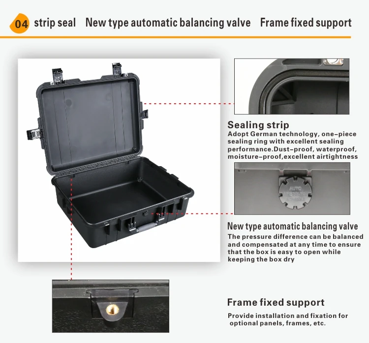 Hot Sale Waterproof Case Ip67 Plastic Hard Case Equipment Case With ...