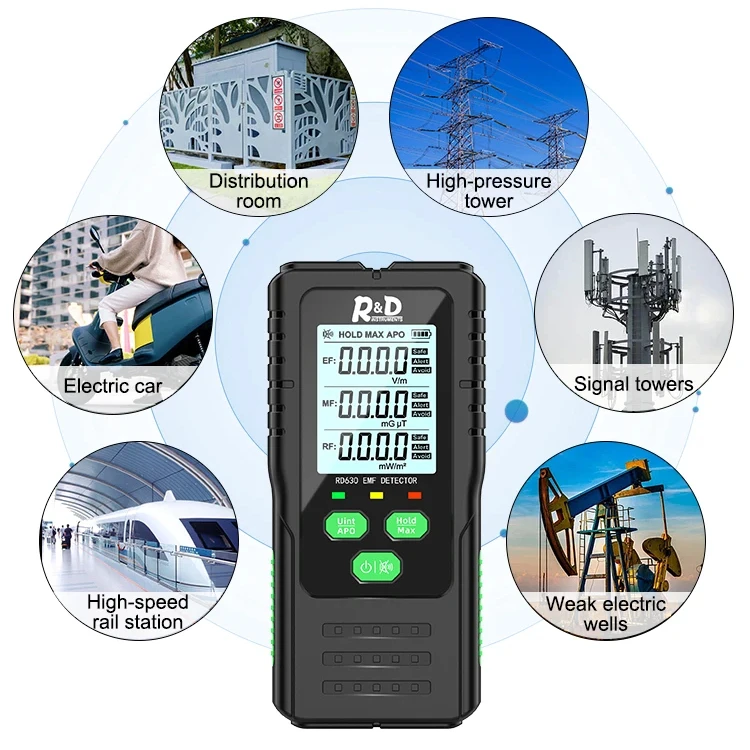 Rd630 3 In 1 Digital Emf Meter - Buy Emf Meters,Electromagnetic ...