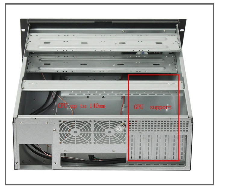 4u 19 Inch Rackmount Chassis with Fans - Industrial PC Case