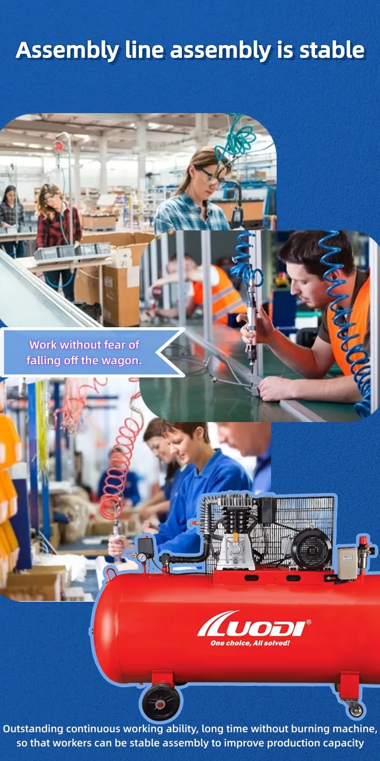 Italy Oil Free Dry Air Compressor Belt Driven Piston Type 2hp/1.5kw 50l ...