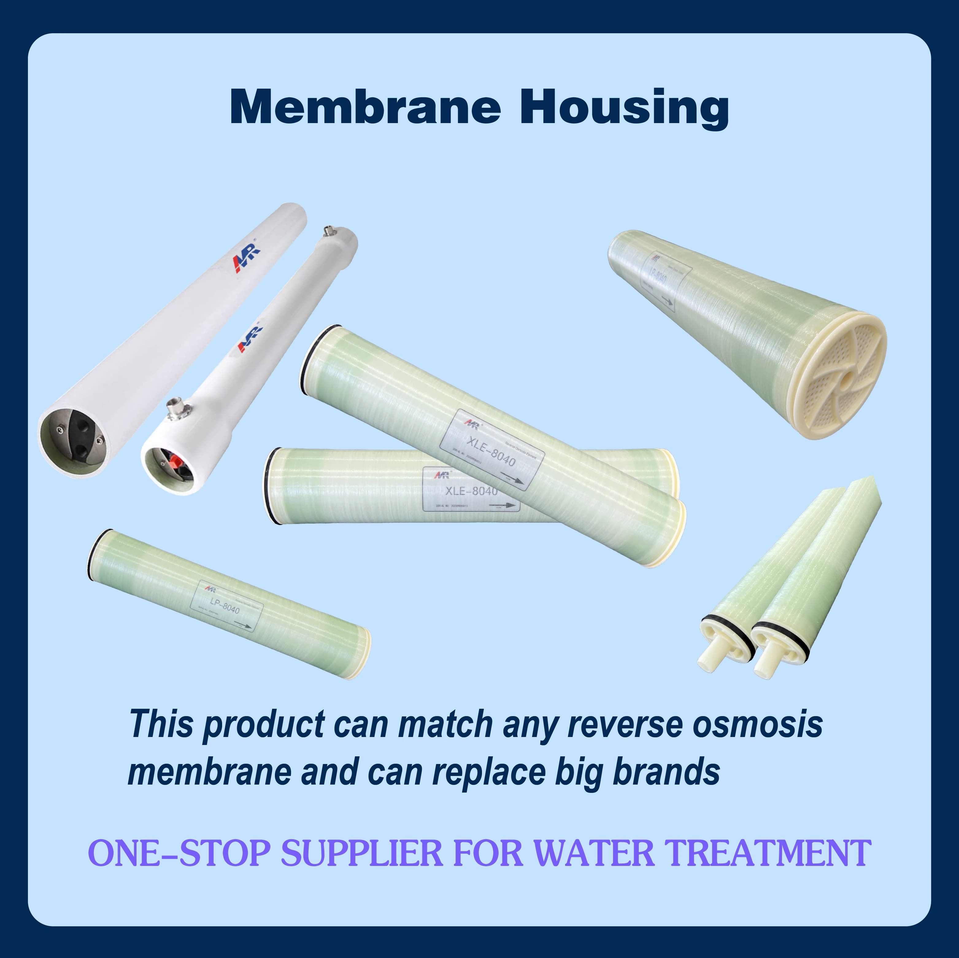 Frp Membrane Housing 4040 8040 - Industrial Pressure Vessel