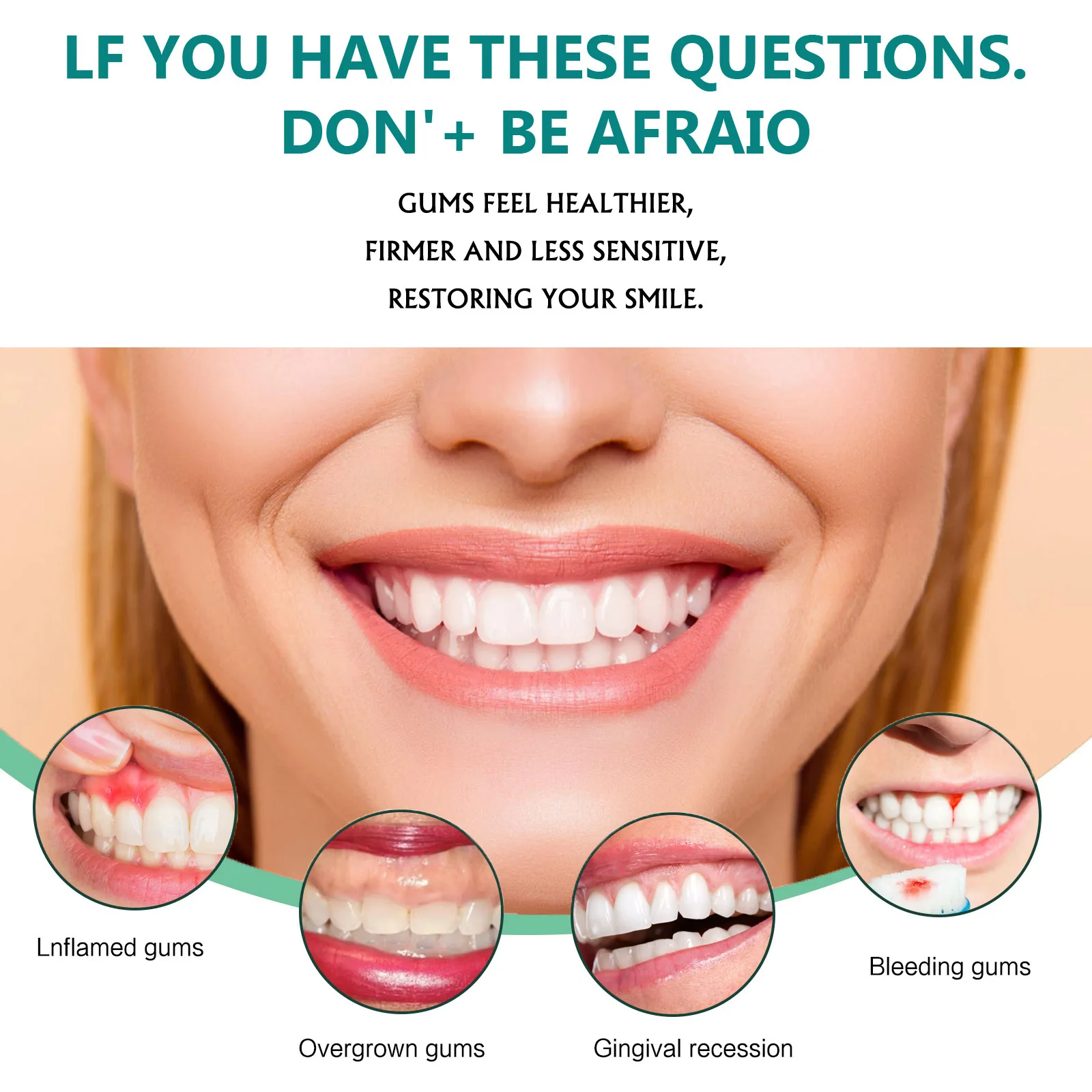 Gum Relief Drops - Inflamed Overgrown Bleeding Gums Treatment