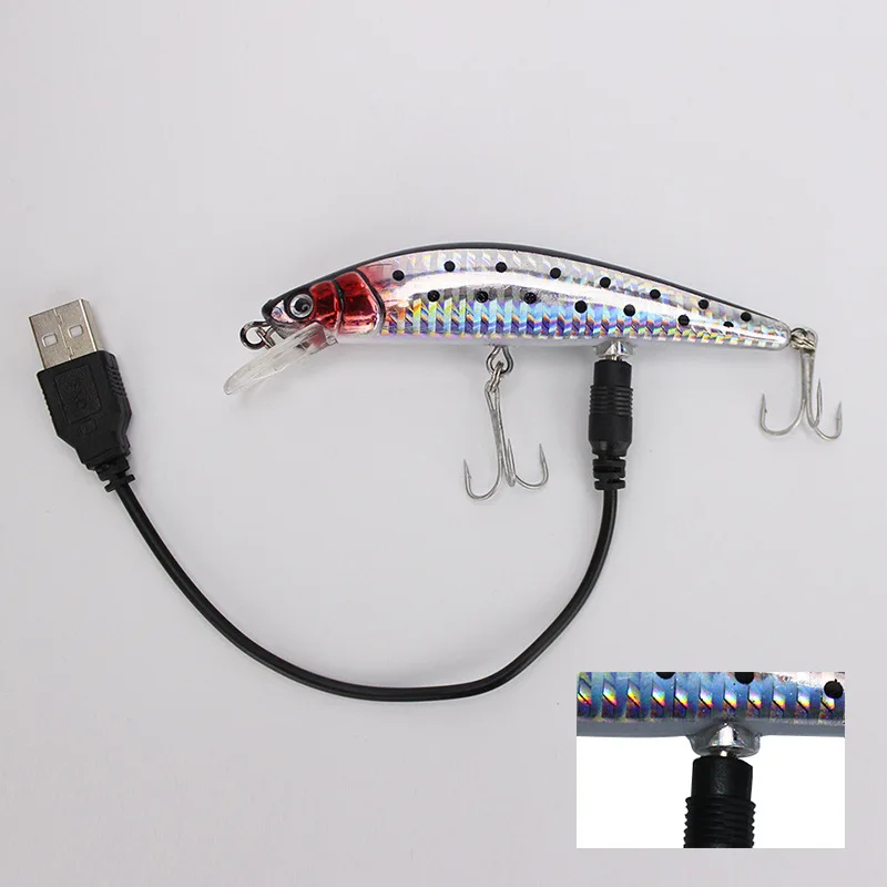 USB Rechargeable Twitching Vibration Fishing Lure - 12cm