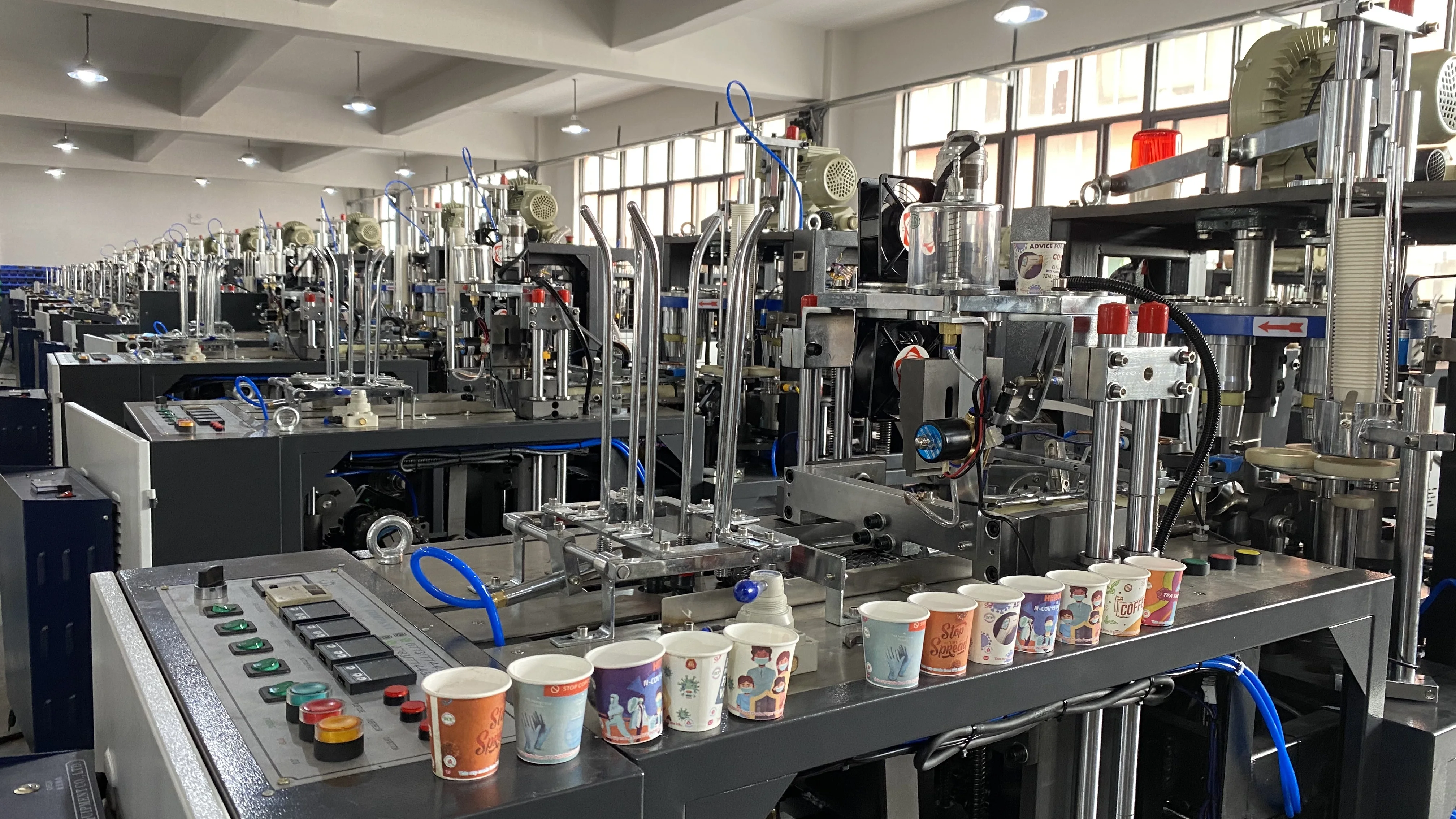 Hot Sale 2-16oz Paper Cup Machine 90-110pcs/min High Speed Full ...