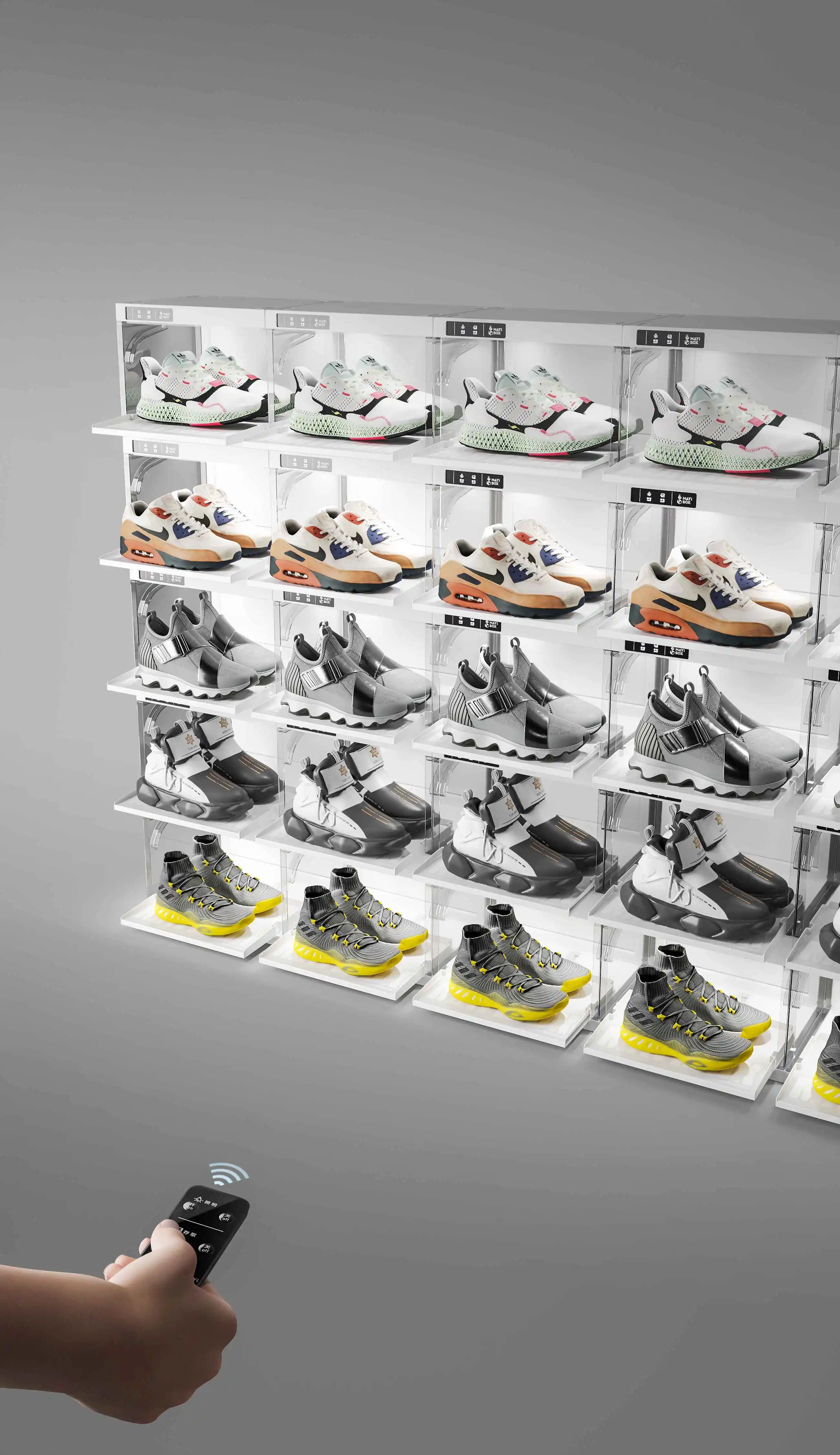 Antbox Eco-Friendly Smart Shoe Box with LED - Storage Solutions