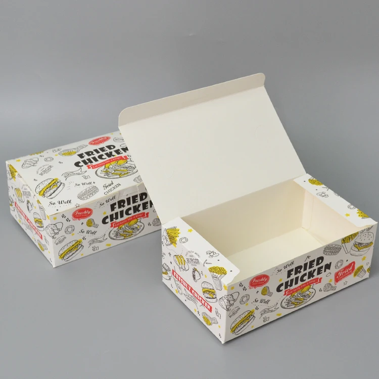Custom Takeaway French Fries Fast Food Packaging Burger Box