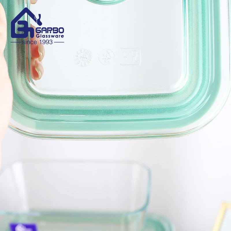 High Borosilicate Glass Vacuum Container with Seal Lid Heat Resistant ...