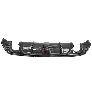 Customize Honeycomb Carbon Fiber Rear Bumper Diffuser With Leader Light ...