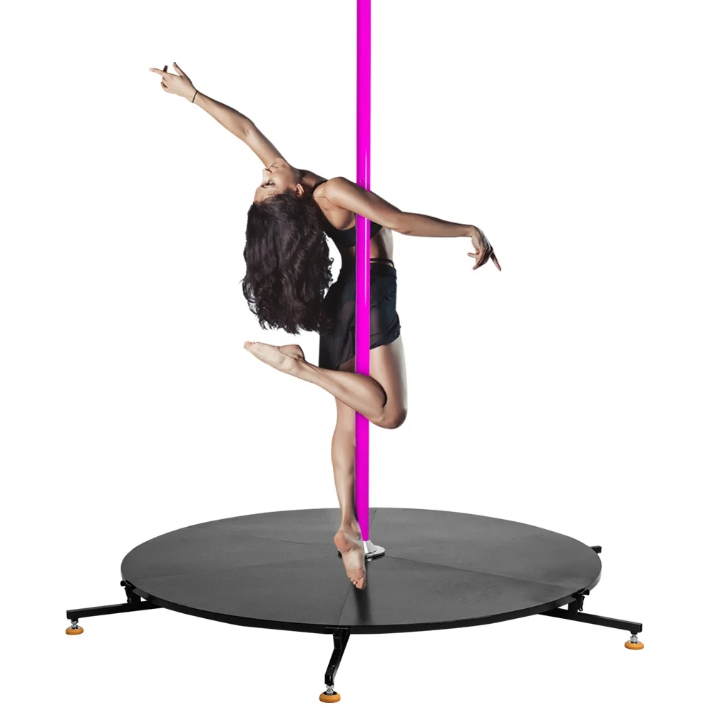 PRIOR FITNESS Stripper Pole Stage - Pink Silicone Static Spinning