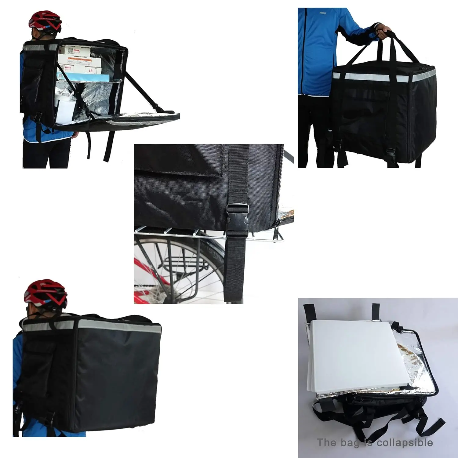 Heavy Duty Waterproof Nylon Motorcycle Cooler Bags Insulated Portable ...