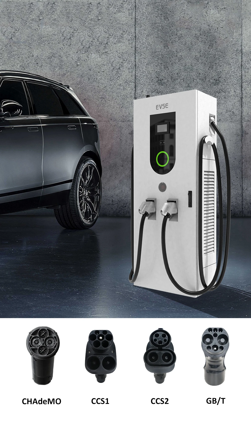 180kw Fast Dc Ev Charger 2 Guns 7 Inch Screen Ethernet 4g Wifi Ocpp 7 ...
