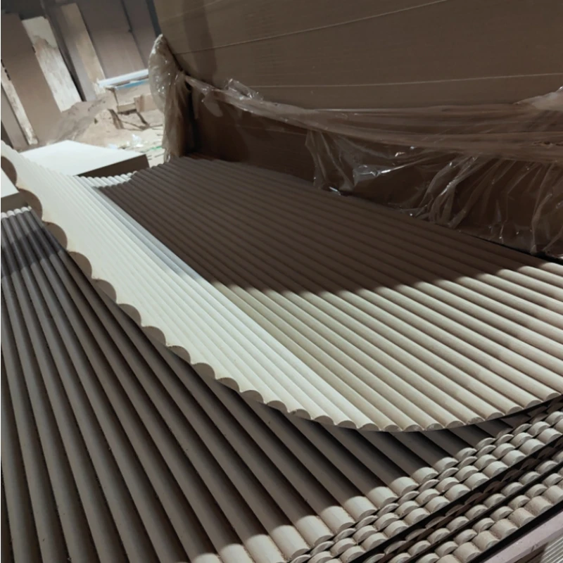 Curved 3d Fluted Mdf Wall Panels For Furniture And Wall Decoration 0834 ...