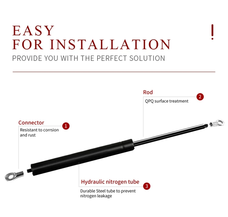 Customized Gas Spring Struts Soft Close Spring Soft Close Gas Struts ...