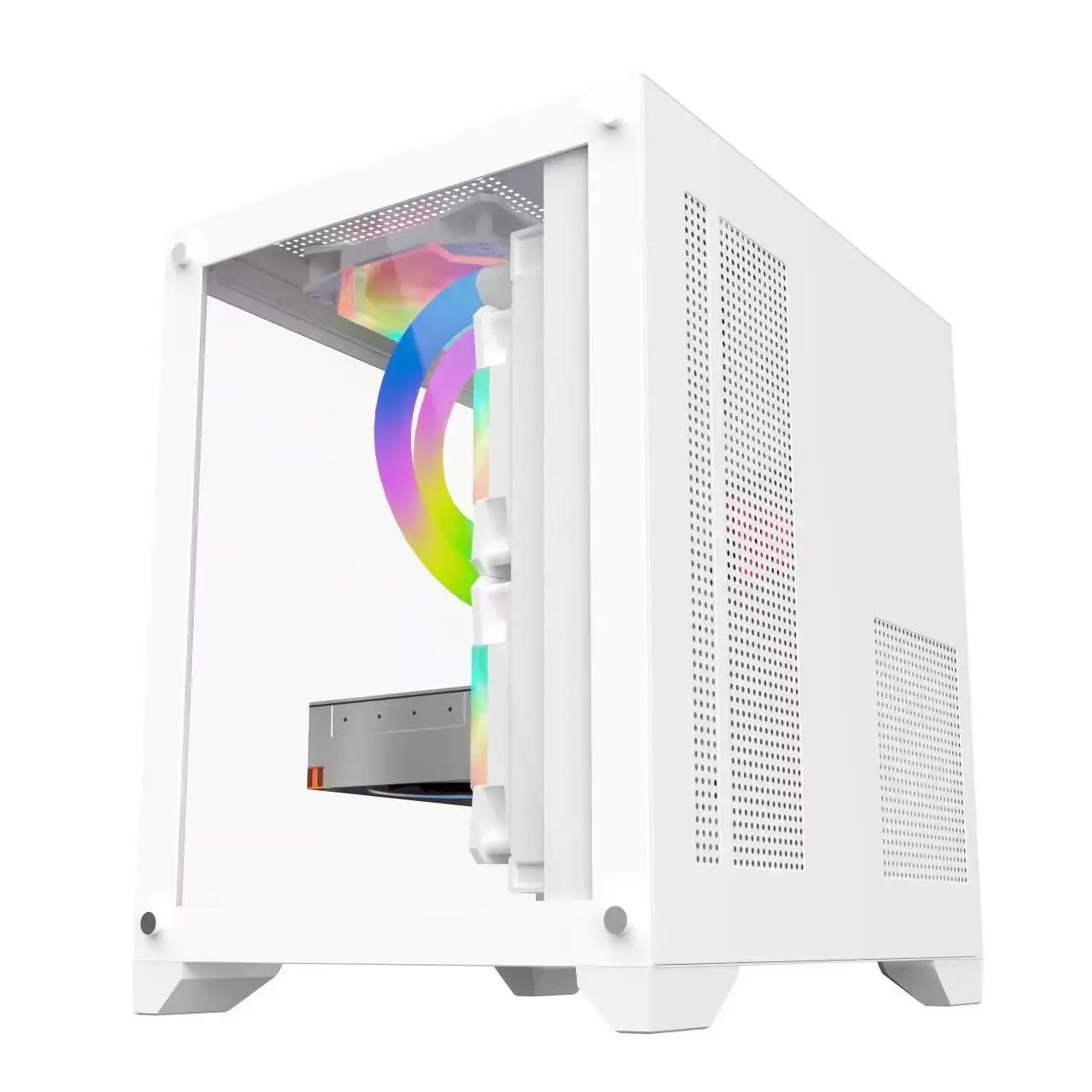 New Arrival Itx Atx Desktop Case Pc Gaming Computer Cases Pc White Case ...