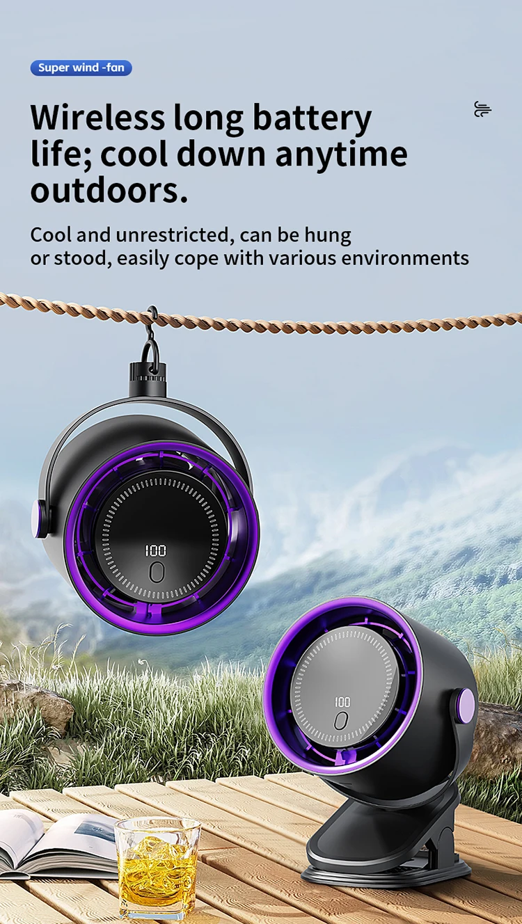 IXIU Portable USB Mini Fan - Multi-Functional & Rechargeable