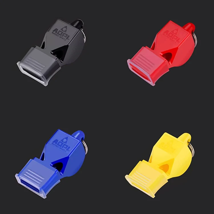 Aopi Professional Sport Referee Plastic Referee Whistle With Lanyard Referee Specific Whistle ...