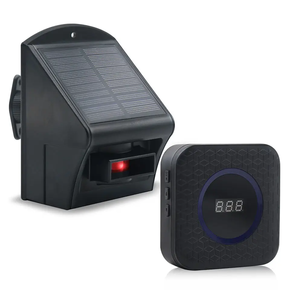 300m Long Range Weather Resistant Wireless Driveway Alarm Outdoor Pir ...