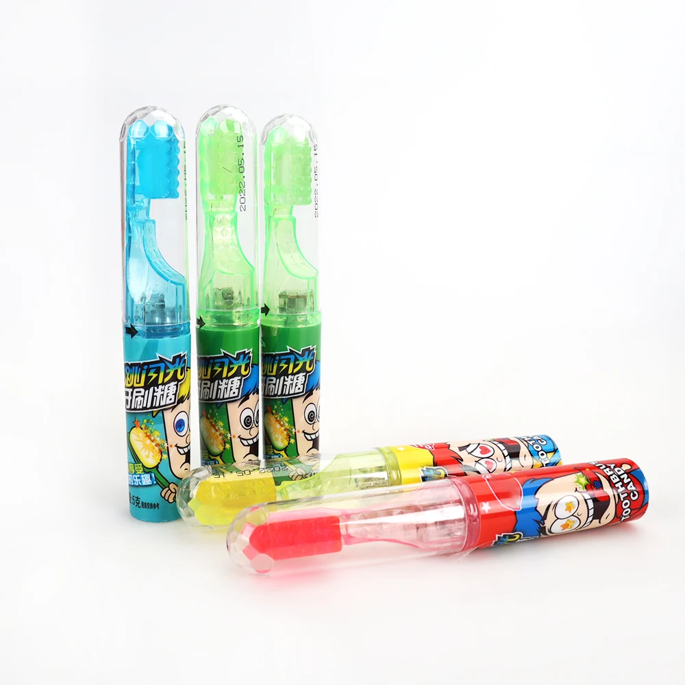 HACCP/BRC Certificate Halal Candy Lollipop Toothpaste Shape Lighting ...