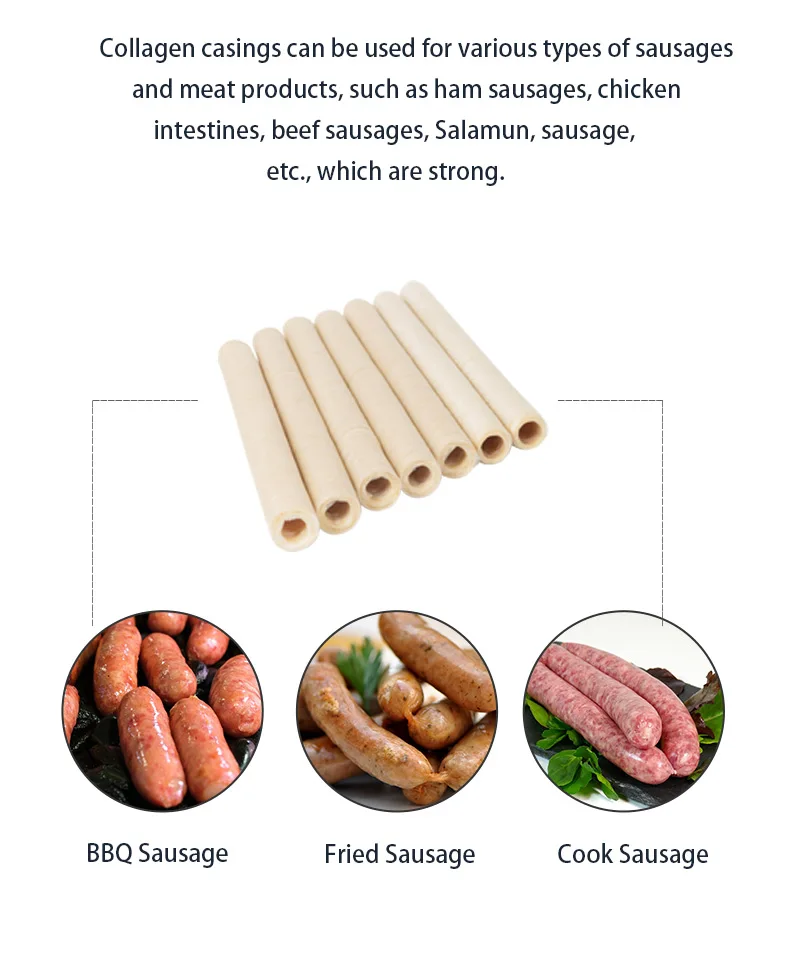 Eco Friendly Collagen Casing for Sausage Production and Packaging ...