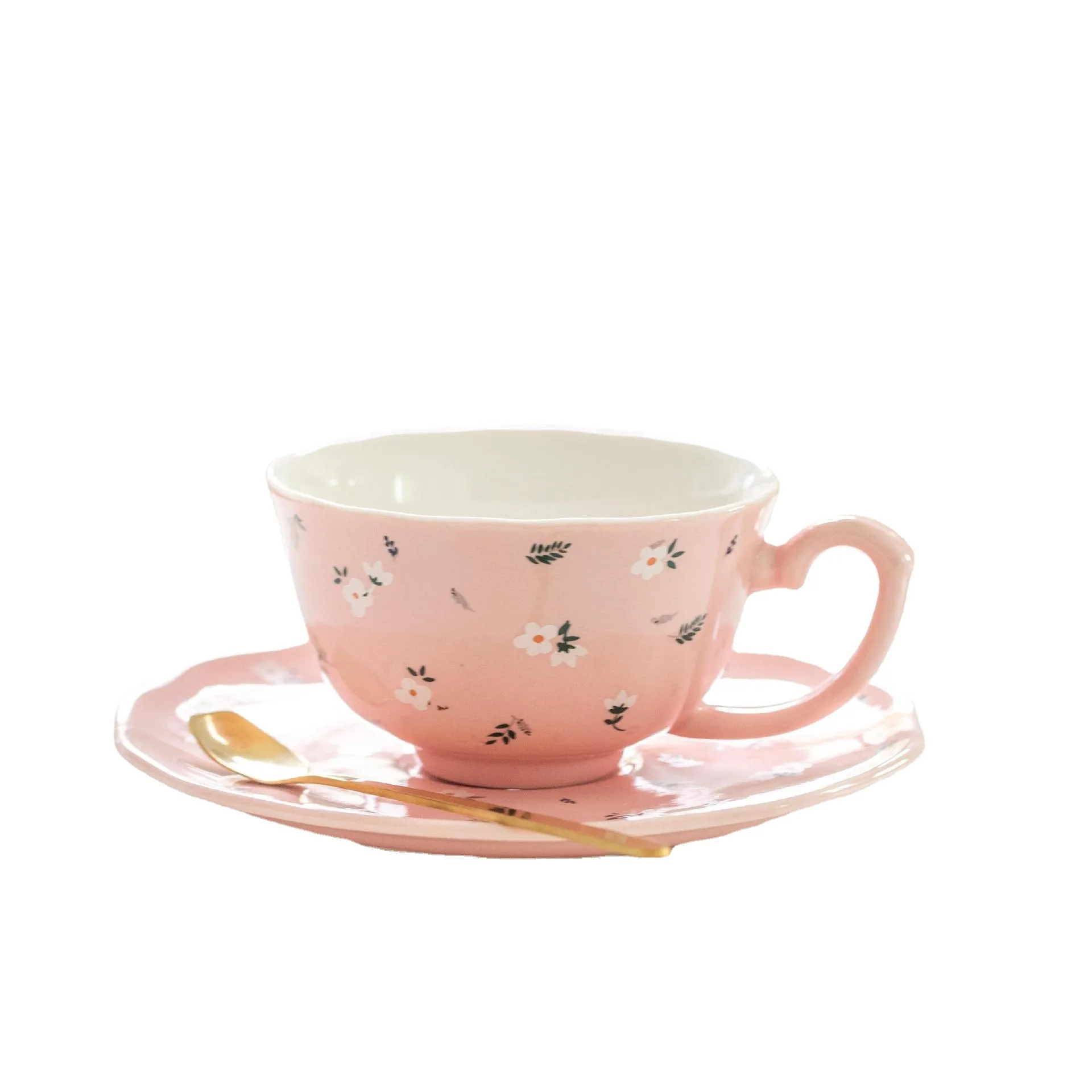 Vintage Ceramic Coffee Mug With Ink Splash Design, 250 Ml