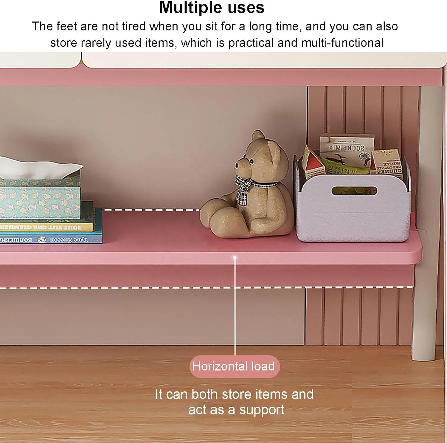 Ergonomic Kids Study Desk - Eco-Friendly Wooden Workstation