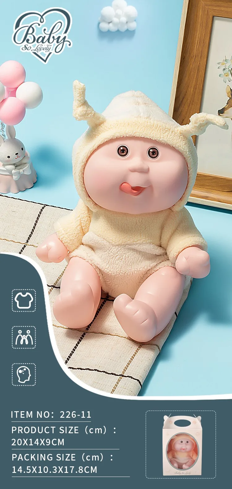 224-1 14 Inch Lovely Reborn Baby Dolls Whole Body Silicone Lifelike ...