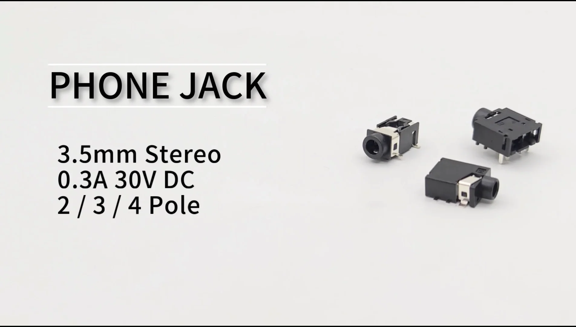 2.5mm Stereo Head Phone Connector 5 Pin Female Smt Mini Stereo Audio ...