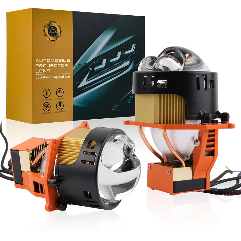 Auto Led Headlamps Dual Laser Projector Lens High Power 95w 3.0 ...