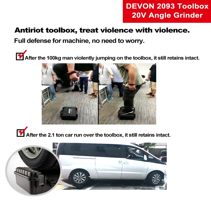 Devon 20v Brushless Angle Grinder Professional Power Tools China ...