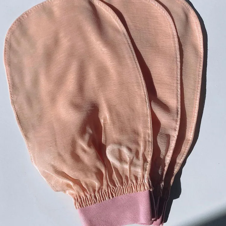 Custom Turkish Silk Exfoliating Mitt - 100% Mulberry Silk