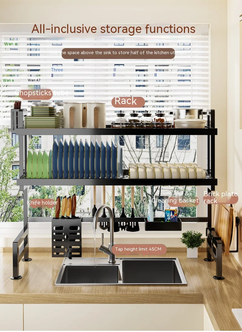 Sustainable Dish Drainer Rack - Efficient Kitchen Storage