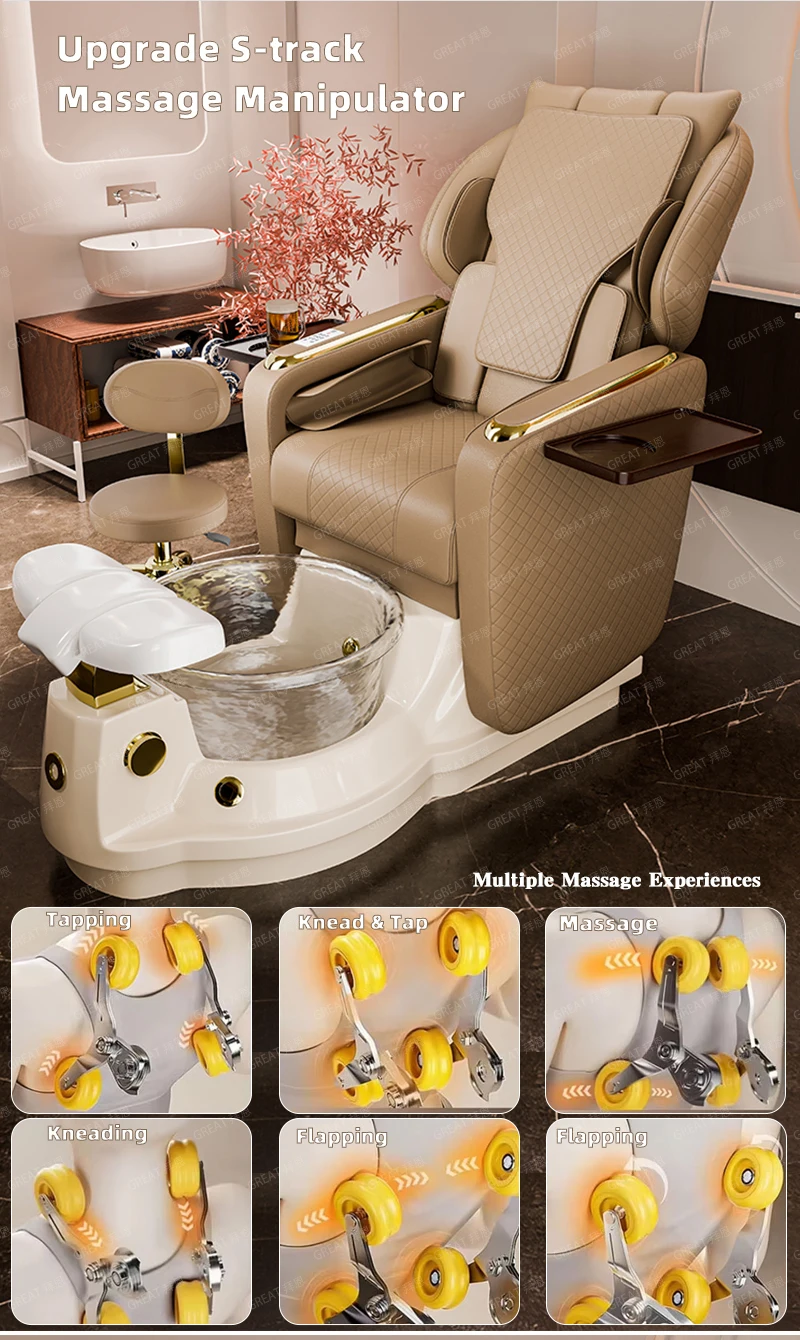 Luxury Pedicure Chair - Modern Salon Throne Experience