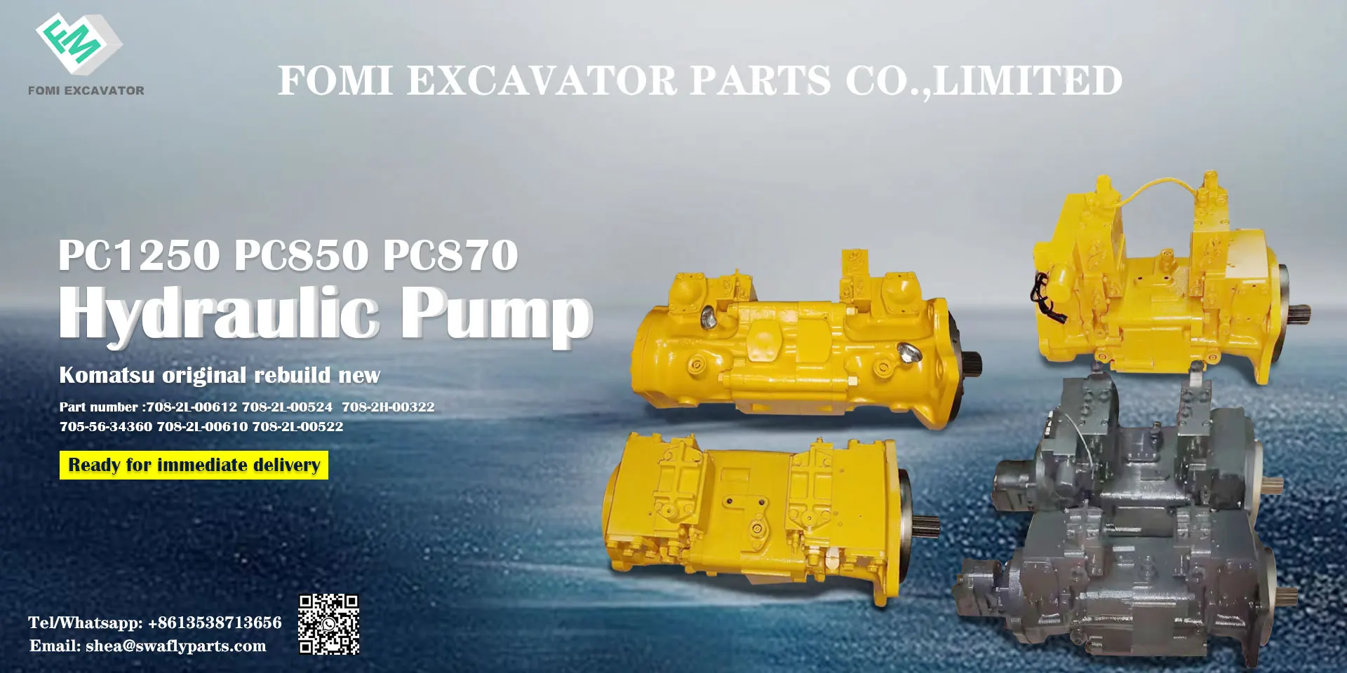 FOMI YB60000246 Hydraulic Pump ZX450-3 ZX870-5G ZX670-5G ZX670 ...