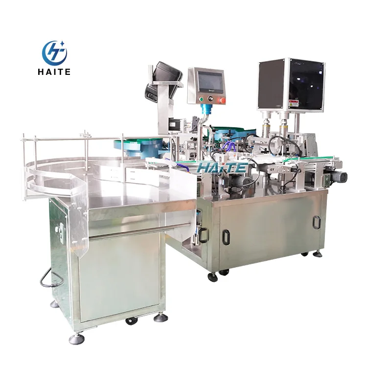 Factory Price Fully Automatic Rotary Vial Bottle Filler Labeler Machine ...