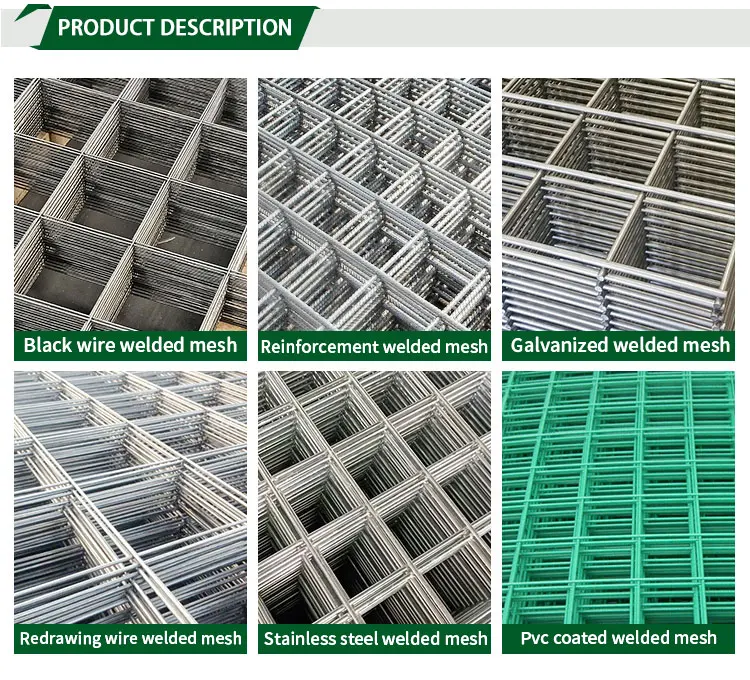 8ft X 4ft 2x2 Galvanized Iron Wire Malla Electrosoldada 75mm 50mm Pvc Coated Welded Wire Mesh ...