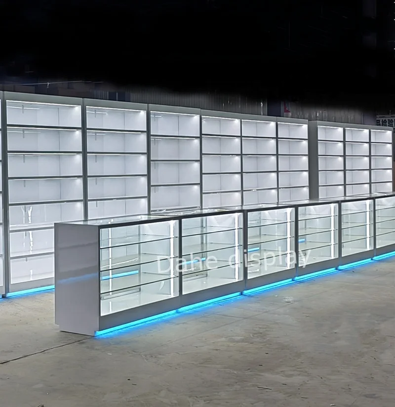 New Design Lockable Smoke Store Display Showcase Smoke Shop Glass ...