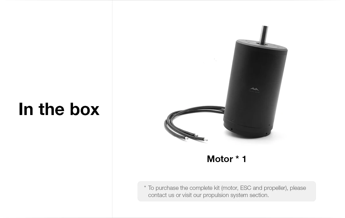 Waterproof 100160 BLDC Motor - High Thrust for Electric Boats