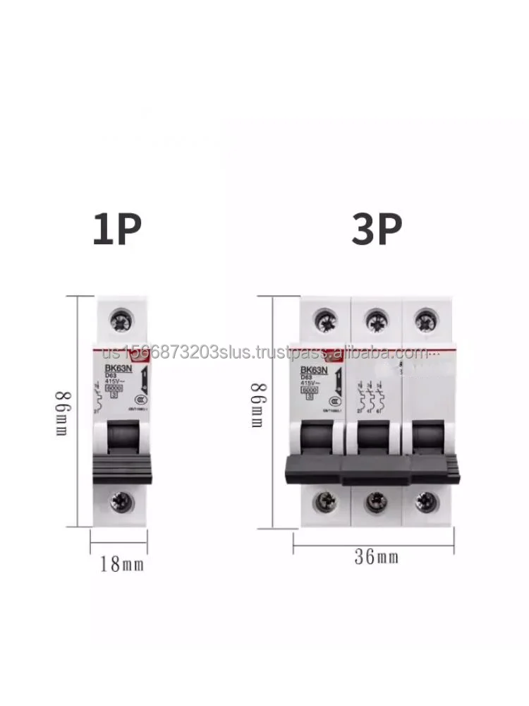 Small Mini Circuit Breaker air Switch 1p 2P 3P Single 32a 63a Miniature ...