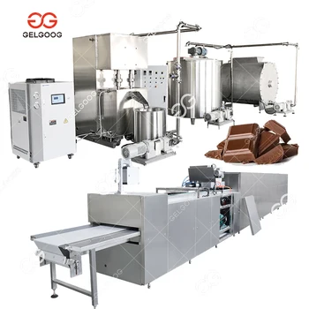 Full Automatic Cocoa To Chocolate Bar Making Machinery Chocolate ...