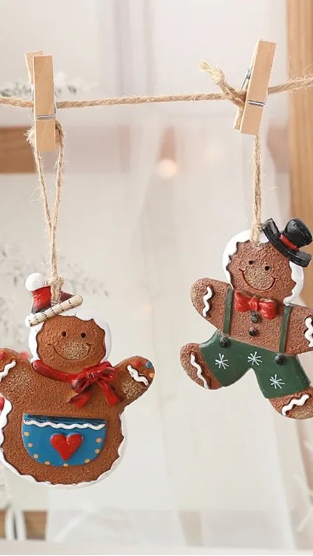 Christmas Holiday Cute Ornament Home Decoration Gingerbread Man ...