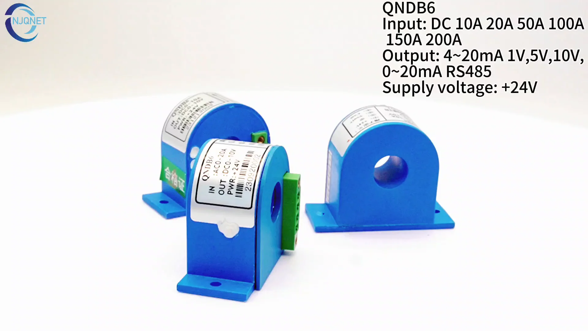 Closed Loop Hall Effect Current Sensor Qndb6 Input Dc 10a 20a 50a 100a 150a 200a Output Dc 1v 5v ...