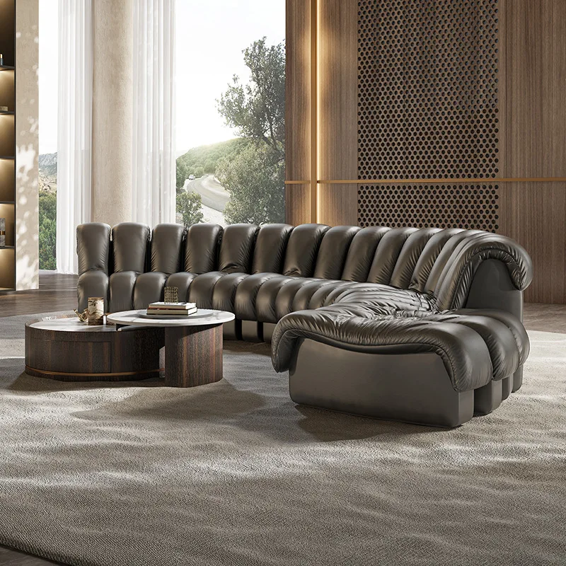 Snake Curved Sofa Living Room Sofas Sets Free Combination Sofa Set ...