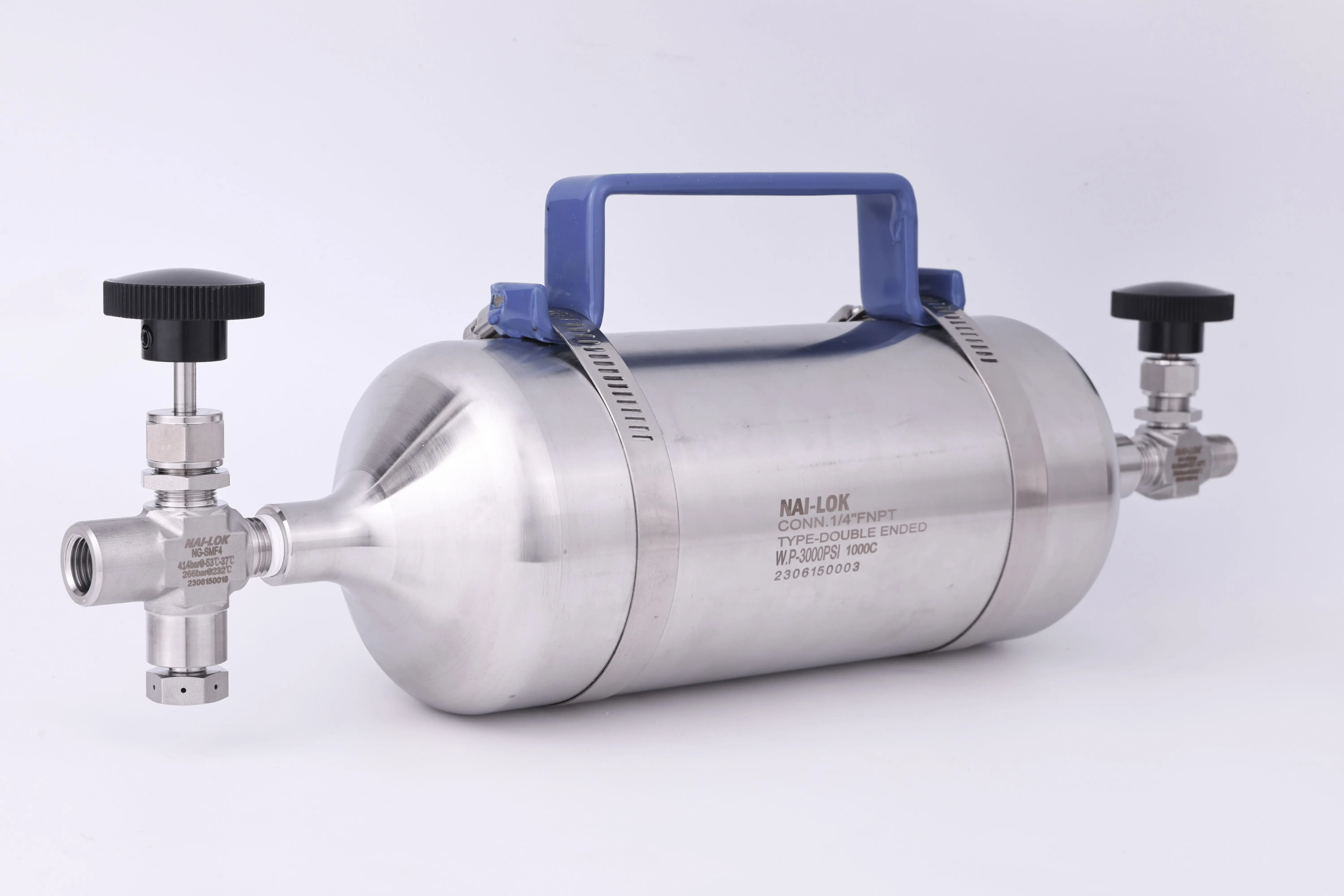 Sampling System Double-ended 1/4fnpt 3000psi Gas Sample Cylinder For ...